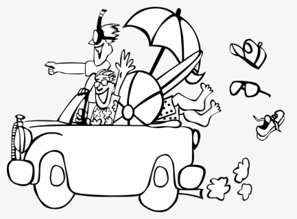 Summer Clipart Black And White Free Clipart Images - Family Vacation ...
