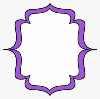 Purple Double Bracket Frame - Purple Frame Clip Art , Free Transparent ...