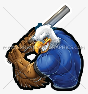 Transparent Eagle Clipart Png - Eagle Playing Baseball , Free ...