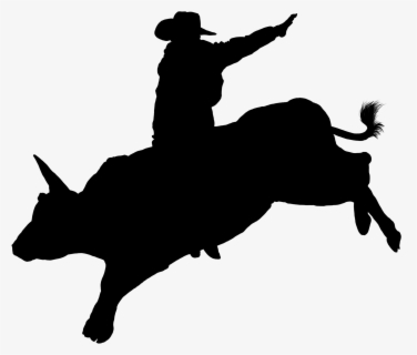 Vector Freeuse Stock Bull Riding Clipart - Bull Riding Rodeo Silhouette ...