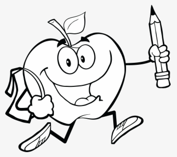 Free Apple Black And White Clip Art with No Background - ClipartKey