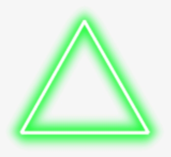 Neon Transparent Glowing Triangle - Transparent Background Triangle Png ...