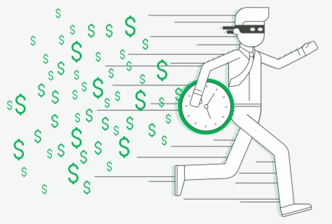 Stealing Time - Illustration , Free Transparent Clipart - ClipartKey