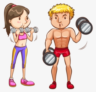 People Working Out Cartoon , Free Transparent Clipart - ClipartKey