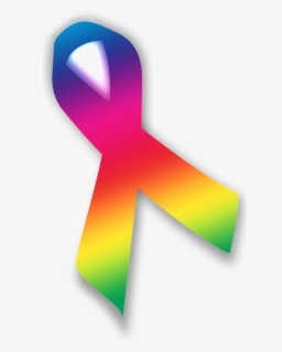 Transparent Cancer Ribbons Png - Rainbow Cancer Ribbons Png , Free ...