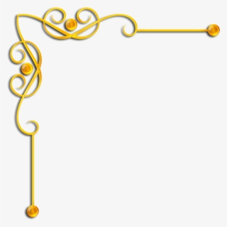 Picture - Gold Swirl Border Png , Free Transparent Clipart - ClipartKey