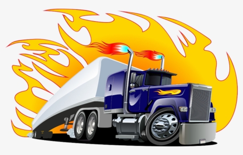 Trailer Peterbilt Clip Art Train Transprent Semitrailer - Semi Truck ...