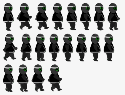 Clip Art Opengameart Org Ninjaspritesheetpng Kb - Ninja Sprite Sheet ...