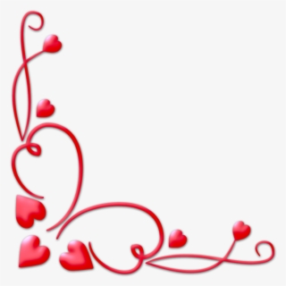 Heart Corner Border Designs , Free Transparent Clipart - ClipartKey