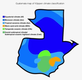 Guatemala Map Of Köppen Climate Classification - Guatemala Climate Map ...