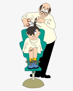 Haircut Clipart Baber - Hairdresser Kids Cartoon , Free Transparent ...