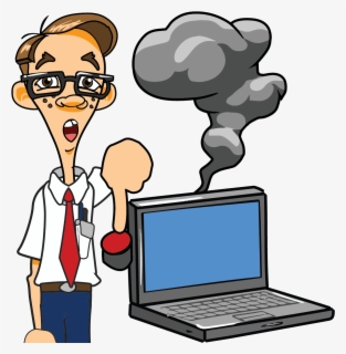 Transparent Problem Solution Clipart - Computer It Cartoon , Free ...