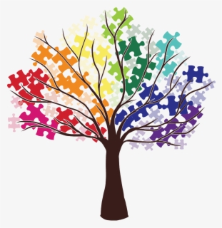 Autism Awareness Png Free Pic - Autism Puzzle Piece Tree , Free ...