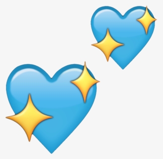 Heart Emoji Blue Sparkle Blueheart Heartemoji Sparkling - Cute Discord ...