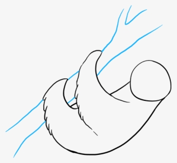 How To Draw Sloth - Line Art , Free Transparent Clipart - ClipartKey