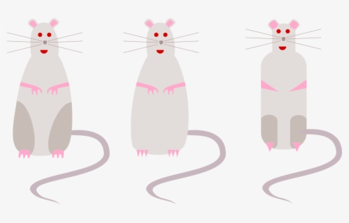 White Mouse Pink Tail Clip Art At Clker - Mouse Transparent Png Cartoon ...