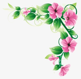 Yellow Flower Corner Border , Free Transparent Clipart - ClipartKey