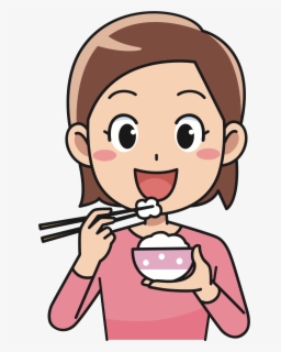 Eat With Chopsticks Cartoon , Free Transparent Clipart - ClipartKey