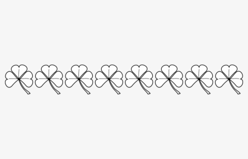 Free Shamrock Black And White Clip Art with No Background - ClipartKey