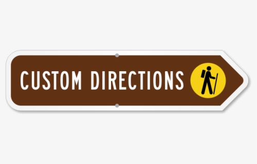 Add Your Custom Direction Right Arrow Sign - Sign , Free Transparent ...