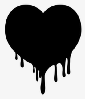 Melting Heart Png Transparent Images - Melting Black Dripping Heart ...
