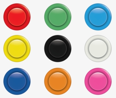 Colorful Arcade Button Set - Arcade Buttons , Free Transparent Clipart ...