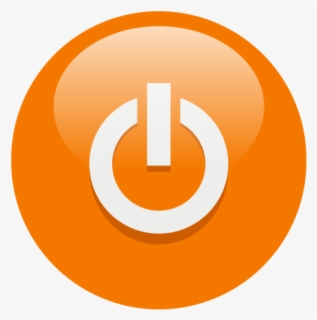 Multicolor Power Buttons - Power Button Icon Orange , Free Transparent ...