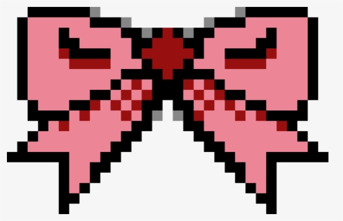 Pixilated Pink Image By - Pink Bow Pixel Art , Free Transparent Clipart ...