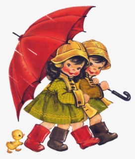 Kids With Umbrella Clipart , Free Transparent Clipart - ClipartKey
