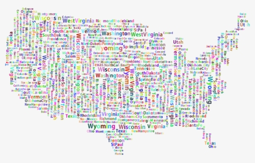 Transparent Cloud Background Clipart - Us State Flag Map , Free ...