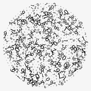 Jpg Download Numbers Clipart Black And White - Random Numbers Png ...