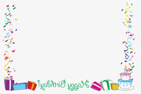 Birthday Border Clipartion Com - Transparent Birthday Border Png , Free ...