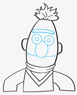 Bert Head - Bert From Sesame Street , Free Transparent Clipart - ClipartKey