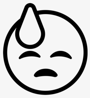 Sweat Emoji Png - Sweating Emoji No Background , Free Transparent Clipart - ClipartKey