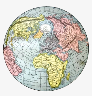 World Map Clipart Round - Circular World Map Poster , Free Transparent ...