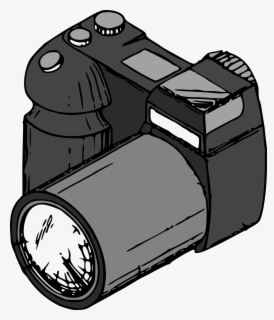 White Drawing Camera - Camera Drawing Png , Free Transparent Clipart ...