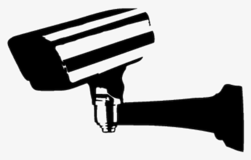 Security Camera Stencil Clipart , Png Download - Security Cameras ...