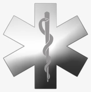 Silver Star Of Life Symbol - Transparent Star Of Life Png , Free ...