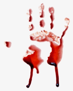 Blood Splatter Hand Png - Bloody Handprint Transparent Background ...