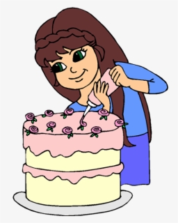 Make Clipart Cake - Make A Cake Picture Cartoon , Free Transparent ...