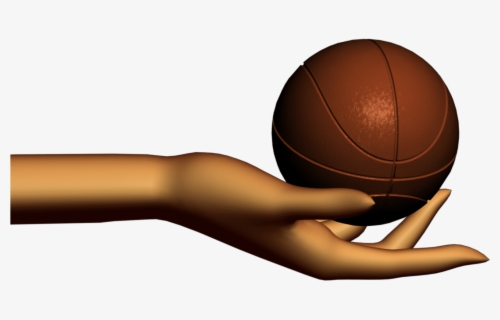 Basketball In Hand Clipart - Hand , Free Transparent Clipart - ClipartKey