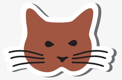 Cat Head Sticker Png - Cat Head Transparent Background , Free ...