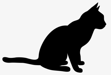 Shadow Clipart Black Cat - Cat Silhouette , Free Transparent Clipart ...