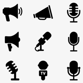 2 Mic Icon Packs - Hand Mike Icon Png , Free Transparent Clipart ...