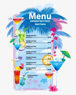Menu Transparent Background - Cocktail Menu Design , Free Transparent ...