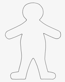 Full Length People Silhouette Outlines Body Outline - Line Art , Free ...