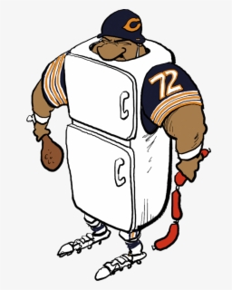 William The Refrigerator Perry Cartoon Clipart , Png - Refrigerator ...