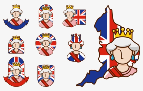 Queen Elizabeth Vector - Queen Elizabeth Ii Cartoon , Free Transparent ...