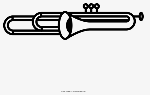 Trombone Coloring Page , Free Transparent Clipart - ClipartKey