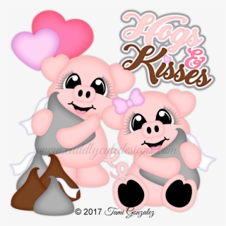 Hogs Kisses Svg Scrapbook - Hogs And Kisses Pigs , Free Transparent ...
